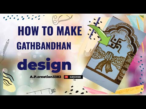 Gathbandhan design | mehndi step -by-step | beginners mehndi # ...