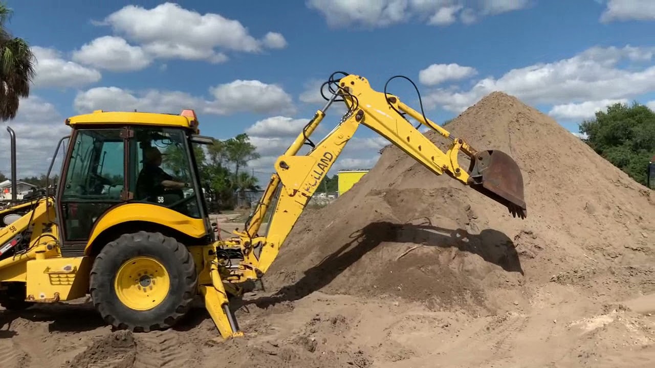 New Holland LB75B Backhoe - YouTube