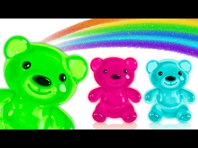 Gummy Bear Little Baby Song Learn Colors with Surprise Eggs Finger ...