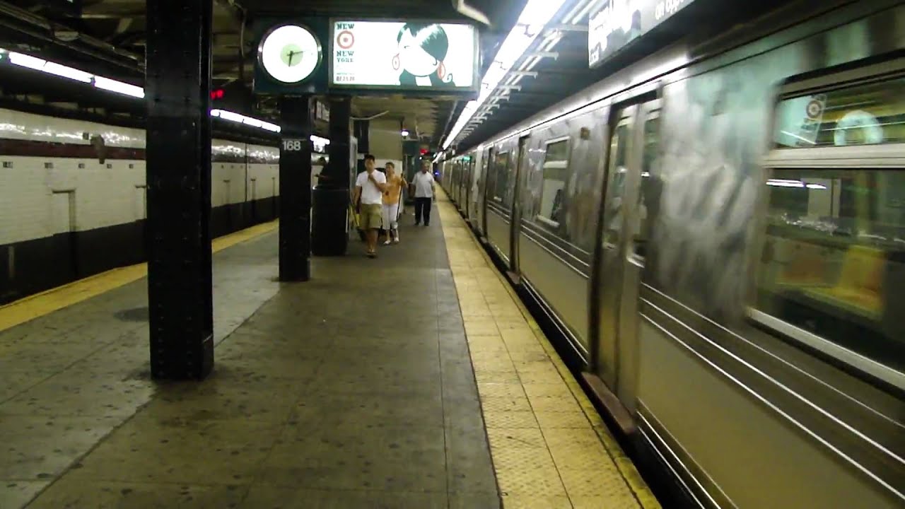 R44 (C) Train Enters Its First Stop (168th St) - YouTube