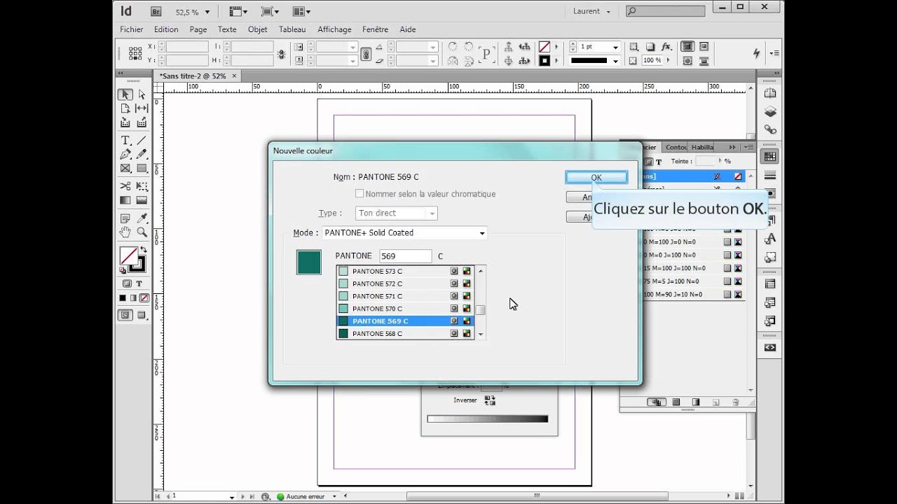 degrade avec un ton direct dans Indesign - YouTube