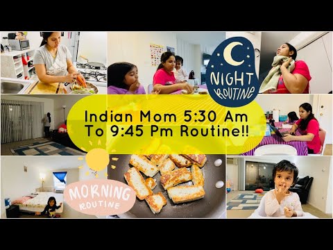 Indian Mom 5:30AM To 9:45PM PRODUCTIVE/REAL busy Morning to Night ROUTINE~IndianMom daily routine