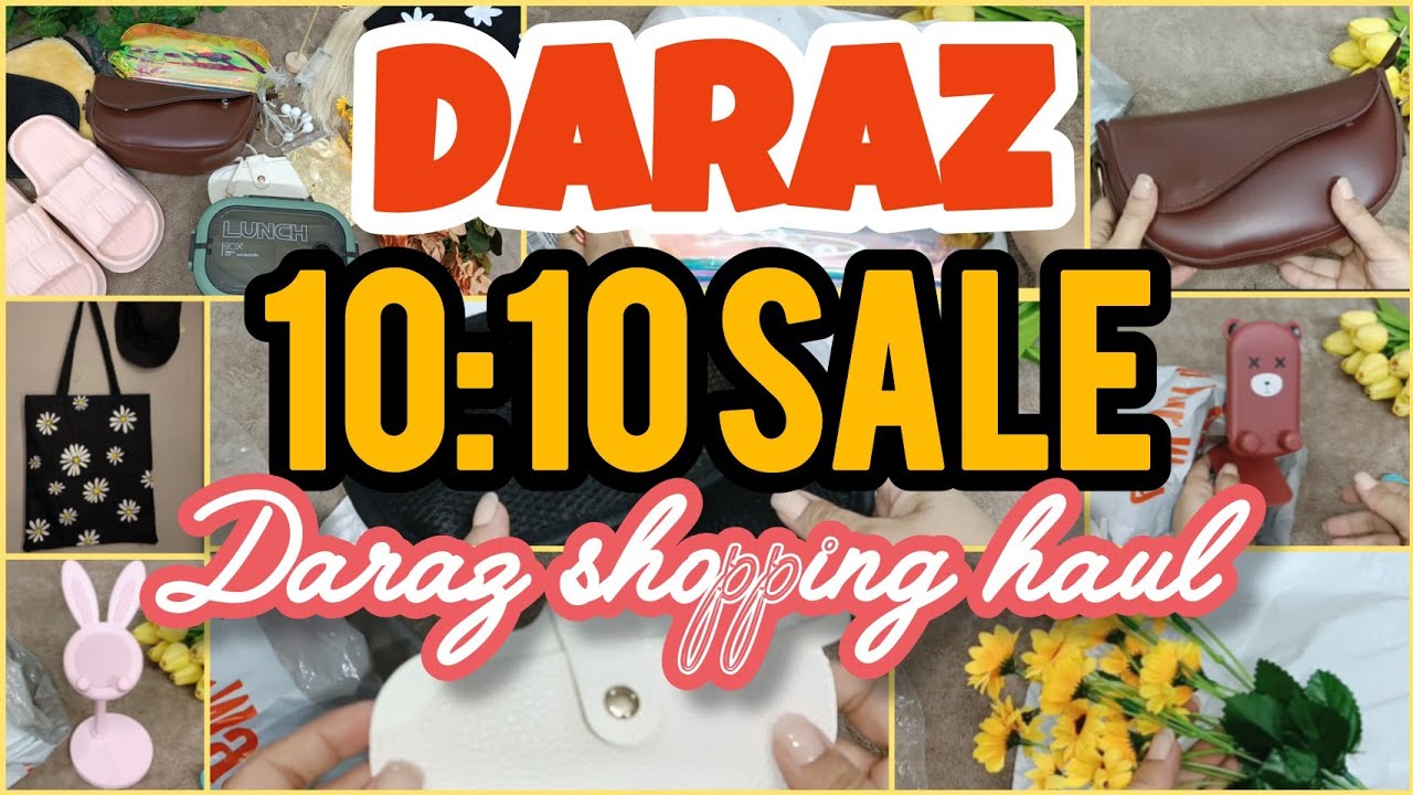 Daraz shopping haul/Daraz 10:10 sale/vlogger fatima - YouTube
