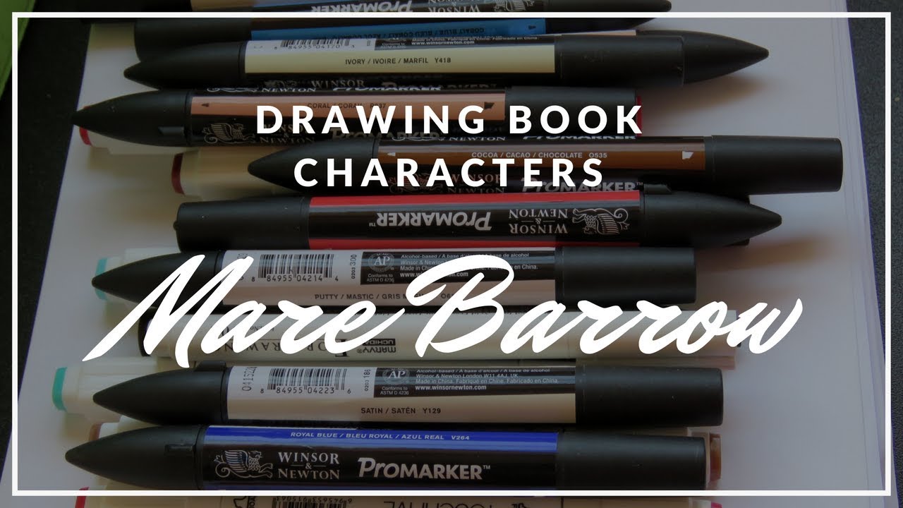 Drawing Characters From Books: Mare Barrow from Red Queen Series - YouTube