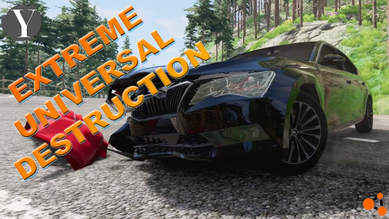 EXTREME UNIVERSAL DESTRUCTION #5 -Taiga Ramp-beamNG.drive - YouTube