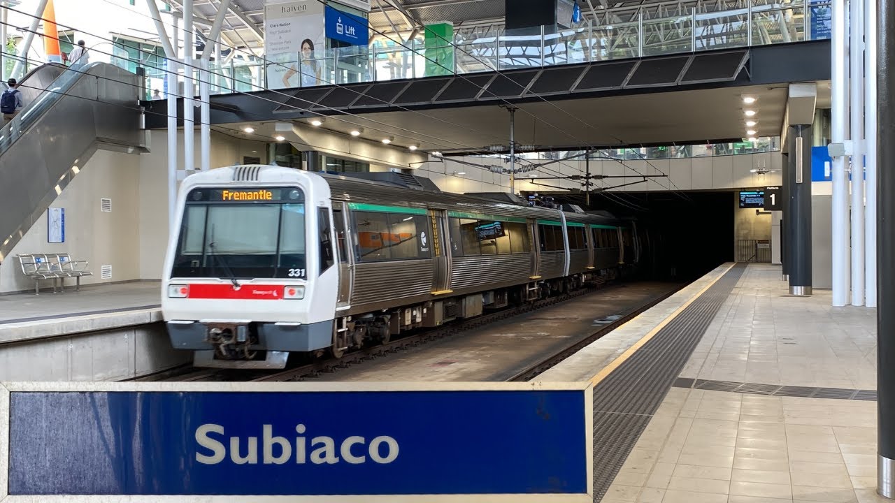 Trains at Subiaco Station - YouTube