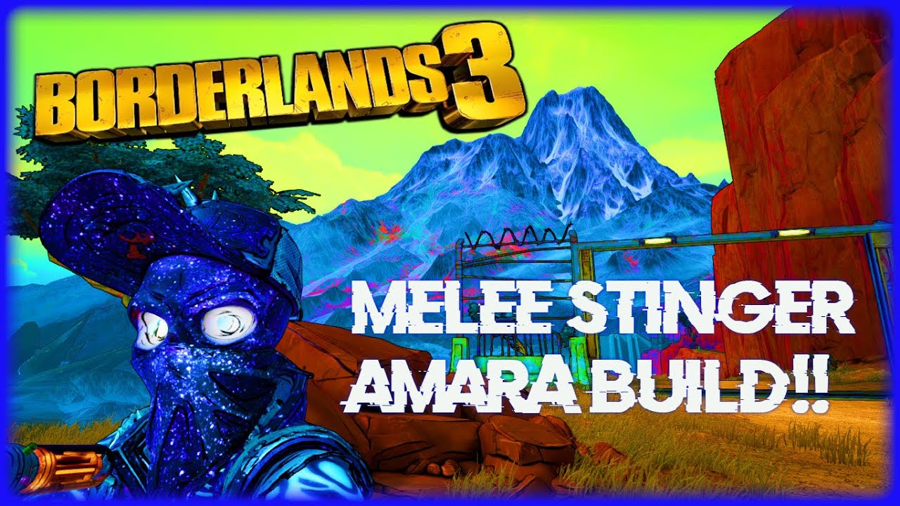 Borderlands 3 : melee stinger amara build - YouTube