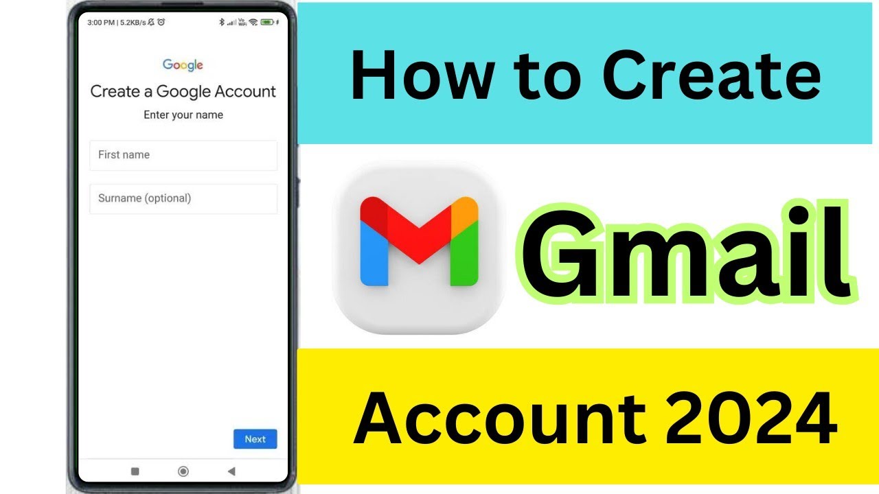 create new gmail account 2024 | How to create gmail account 2024 - YouTube