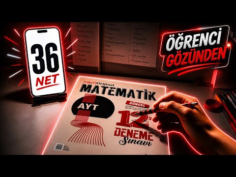 ÖĞRENCİ GÖZÜNDEN AYT MATEMATİK DENEMESİ (36 DOĞRU)