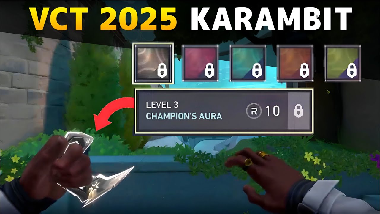 New VCT 2025 Karambit Knife Skin in Valorant (All Variants) - YouTube