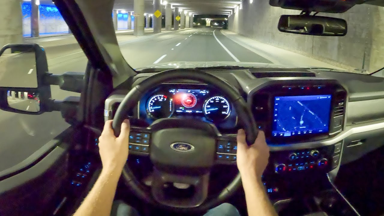2023 Ford F-150 XLT Heritage - POV Night Drive (Binaural Audio) - YouTube