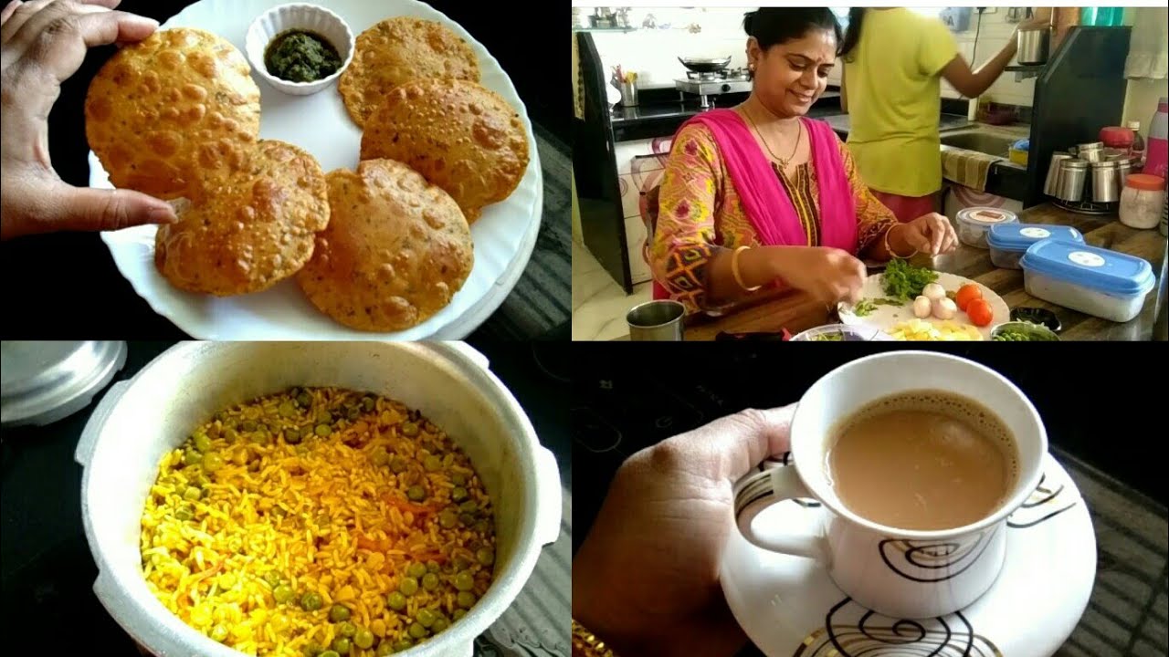 INDIAN BREAKFAST to LUNCH ROUTINE| Indian Morning Routine| gehu ke aate ...