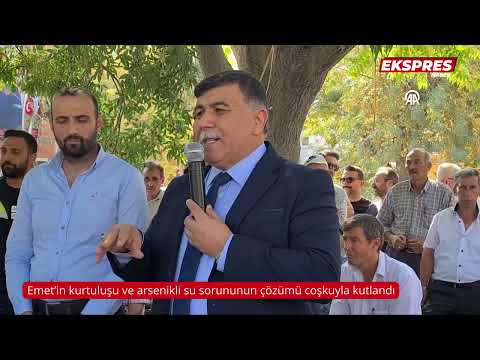 Emet'in kurtuluşu ve arsenikli su sorununun çözümü coşkuyla kutlandı