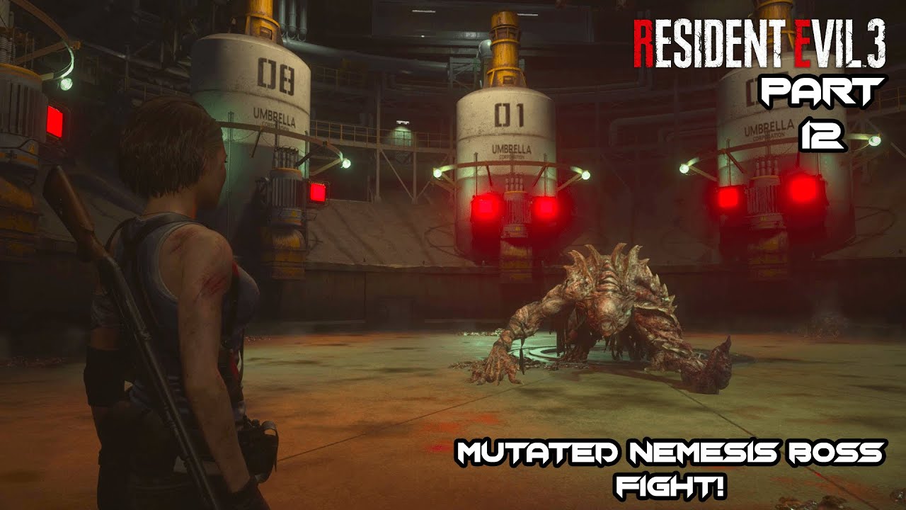 Resident Evil 3 Remake | "Mutated Nemesis Boss Battle" Part 12 | No ...