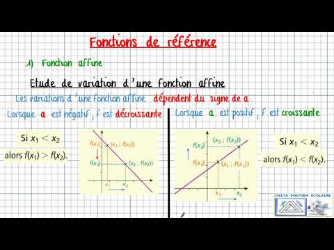 DELTA Fonction affine 1 - YouTube
