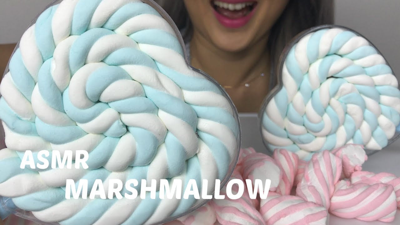 MARSHMALLOW| ASMR NO TALKING | Relaxing Sticky Sound | N.E Lets Eat ...