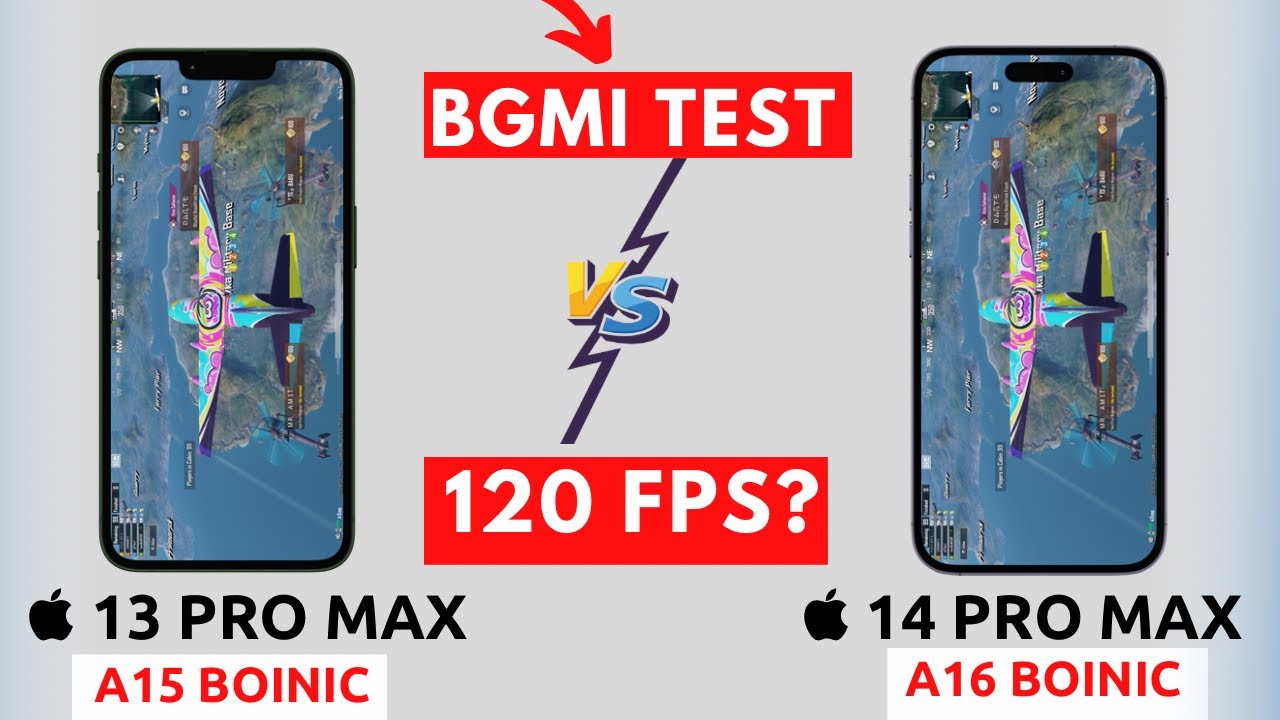13 Pro Max Vs 14 Pro Max bgmi Test | 120 fps bgmi ? H#bgmi #test - YouTube