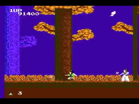 Legend of Kage completed Nintendo Nes game - YouTube