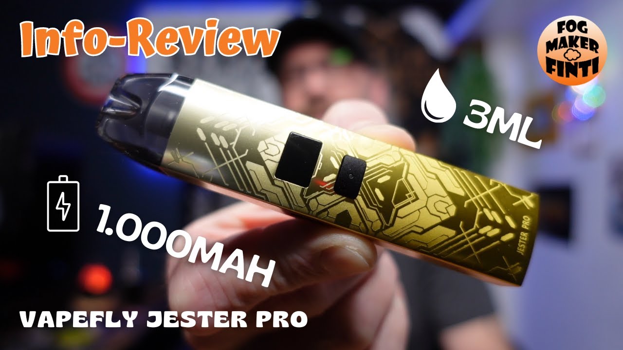 Vapefly Jester Pro Pod Kit | 1000mAh 3ml | Info Review - YouTube