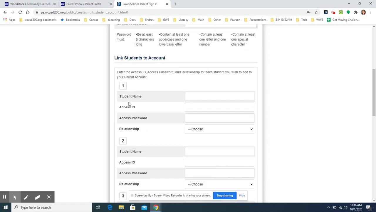 Creating a Parent Account in Powerschool - YouTube