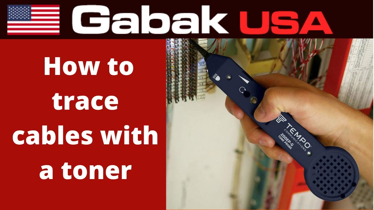 how to trace cables with a toner - YouTube