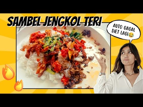 vlog mukbang ⁉️ stir-fried rice with jengkol anhcovy sauce ‼️#vlogger # ...