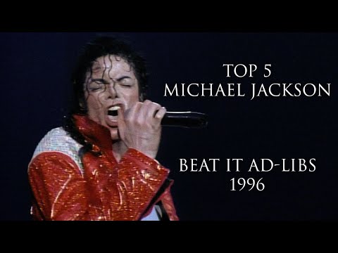 TOP 5 | BEST Michael Jackson AD-LIBS for BEAT IT | 1996 - YouTube