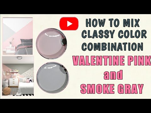How to Mix Classy Color Combination Pink and Gray for Interior Paint ...