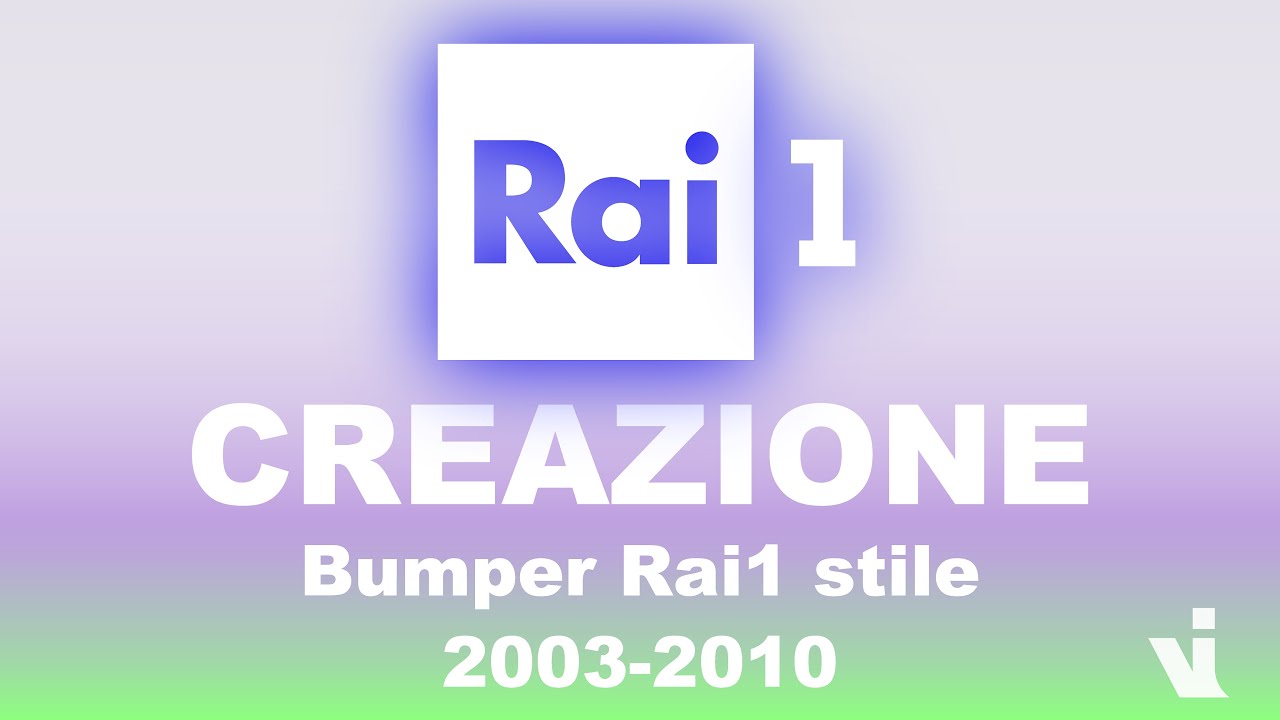 CREAZIONE - Bumper Rai1 (In stile bumper Rai 2003-2010) - YouTube