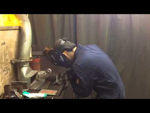 MIG spray transfer T Joint - YouTube