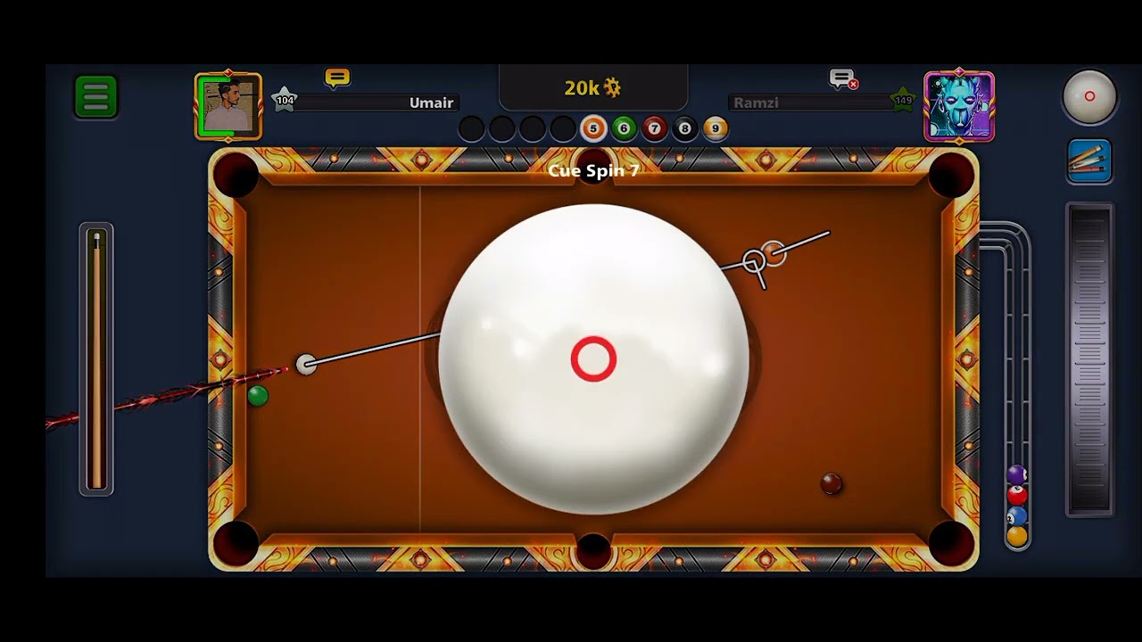 8 ball pool my srike and all table bowl hidden and I'm win💯👑 - YouTube