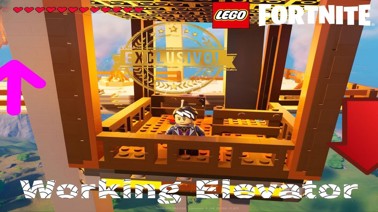 How to Build a Working Elevator in Lego Fortnite - YouTube