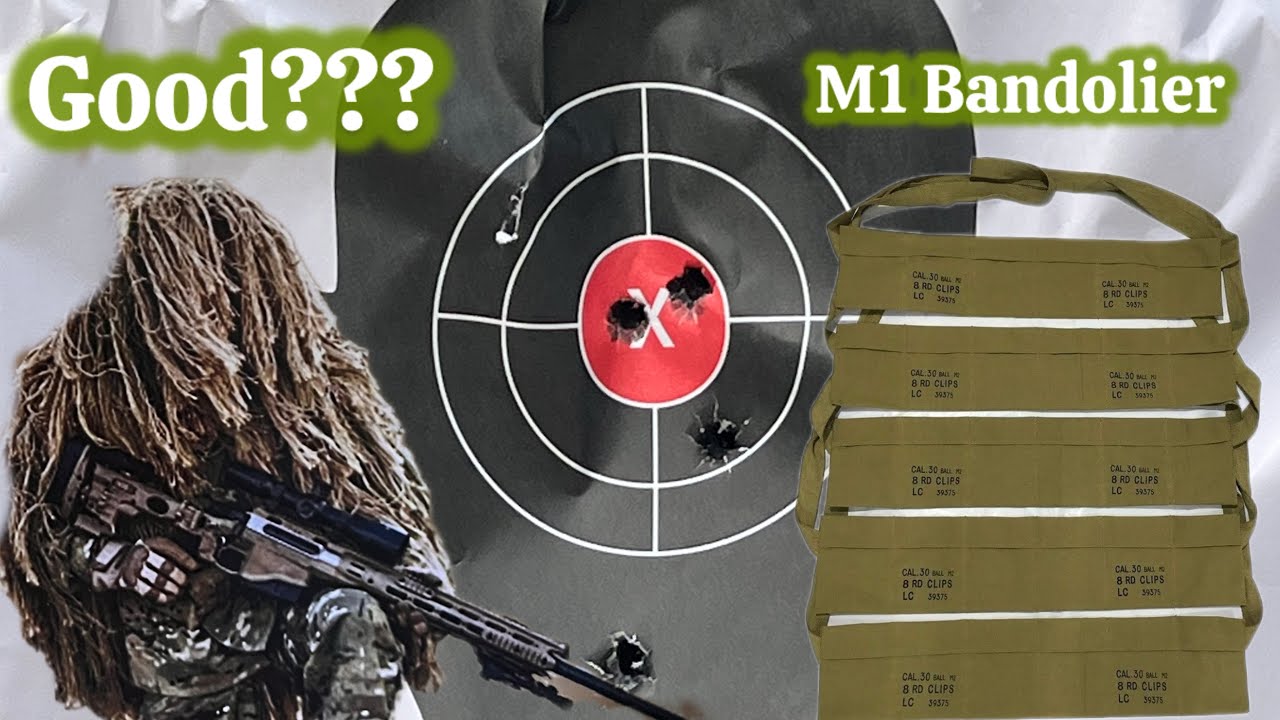 M1 Garand Bandolier Review- Modern Guerilla Bolt Action Kit? - YouTube