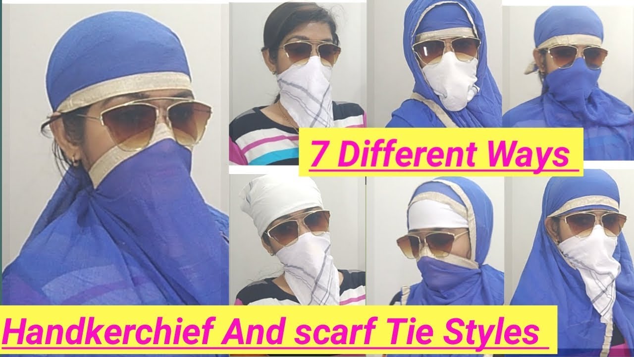 7 Handkerchief And Scarf Tie Style Up On Nose And Down On Cheeks | Most ...