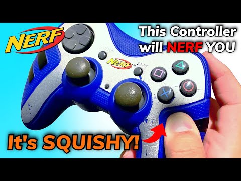 SQUEEZABLE Retro Nerf Controller that actually NERFS You - YouTube