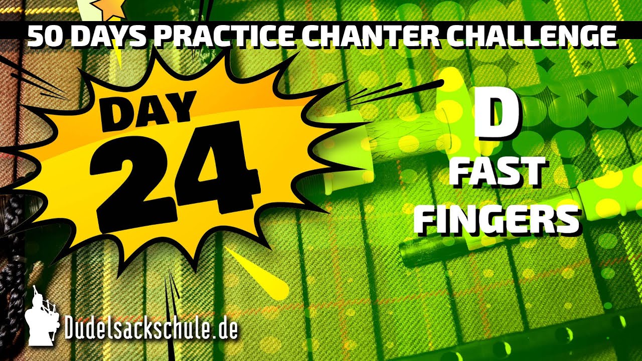 Day 24 | Fast Finger Exercise from D | 50 Days Practice Chanter ...