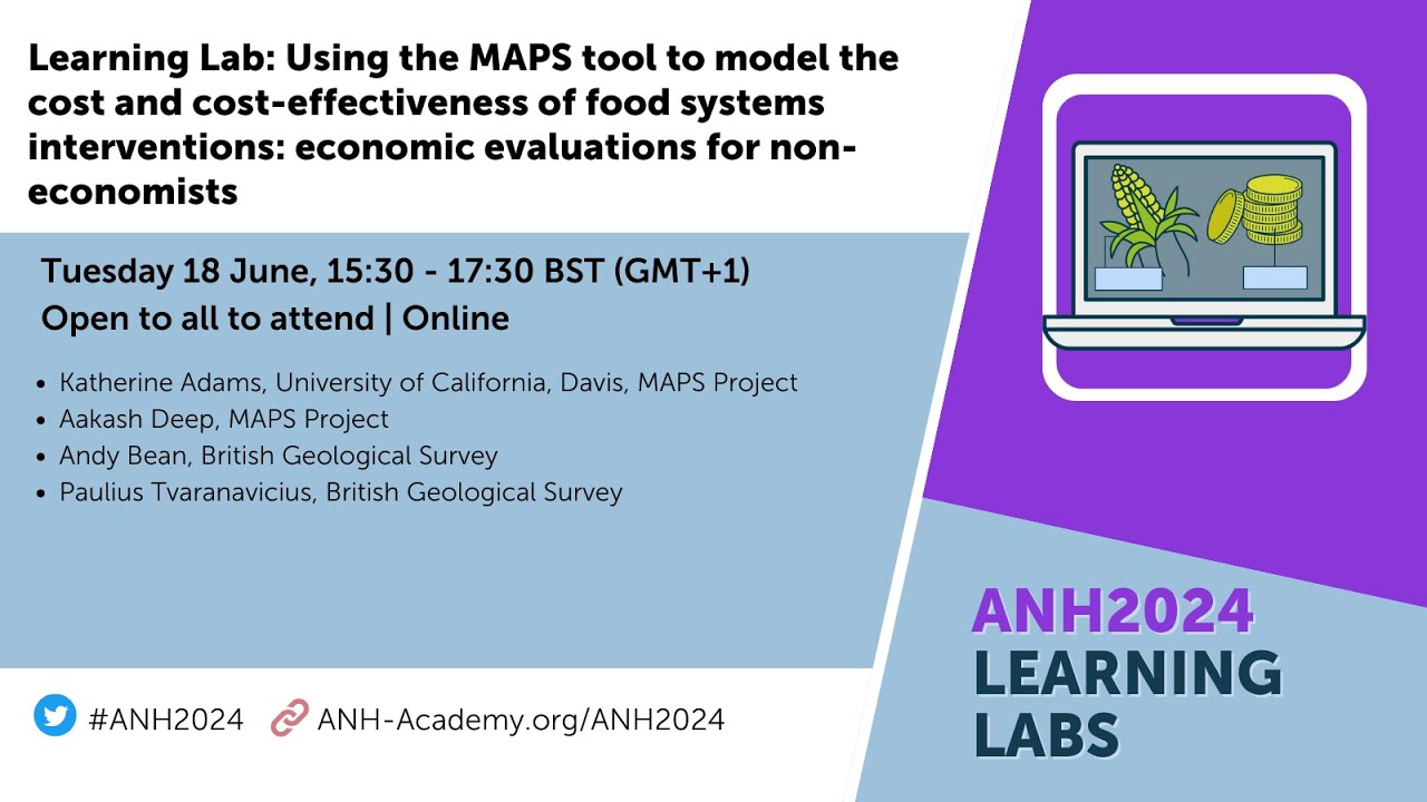 Using the MAPS tool to model the cost and cost-effectiveness of food systems interventions - YouTube