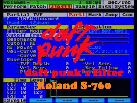 Daft Punk Revolution 909 used filter Roland S-760 sampler [No talk ...
