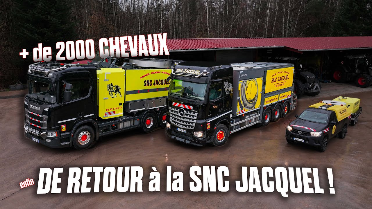 + de 2000CH à la SNC JACQUEL ENFIN de RETOUR avec que des NOUVEAUTÉS ...
