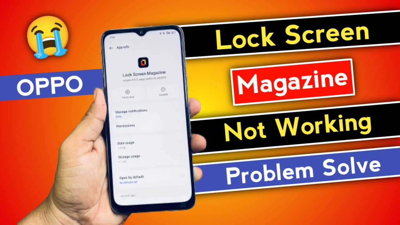 Oppo Mobile Lock Screen Magazine Not Working | How To Slove Lock Screen ...