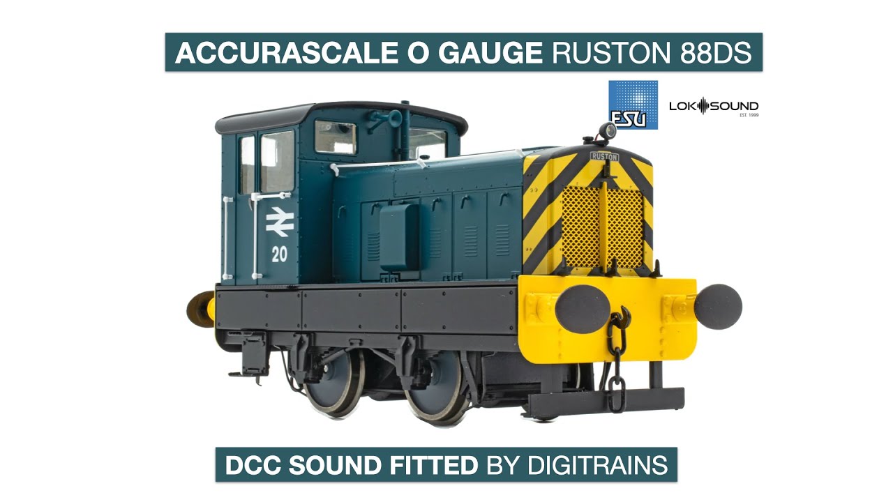 Accurascale O Gauge Ruston 88DS DCC Sound Fitted By Digitrains - YouTube