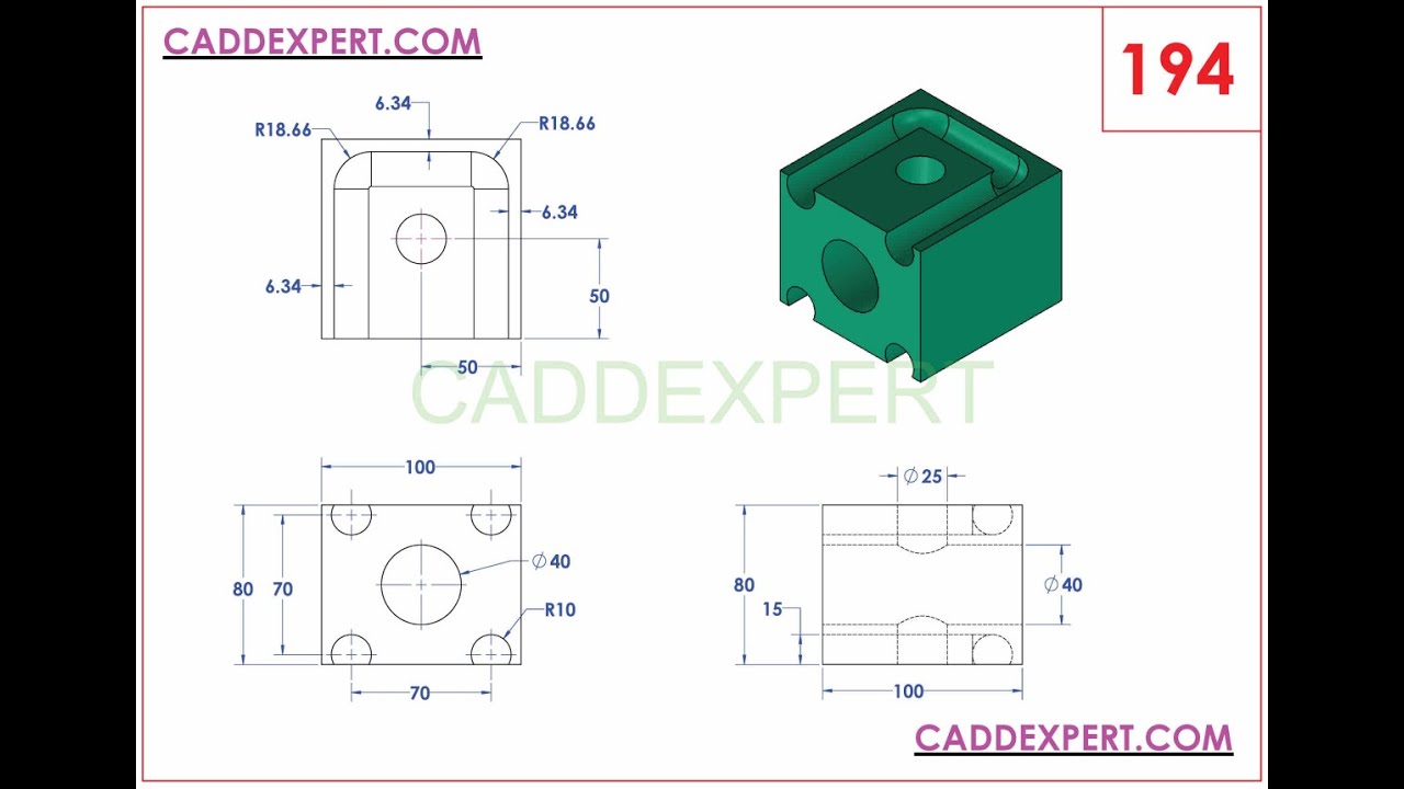 Exercise 194 CSWP from CADDEXPERT.com - YouTube
