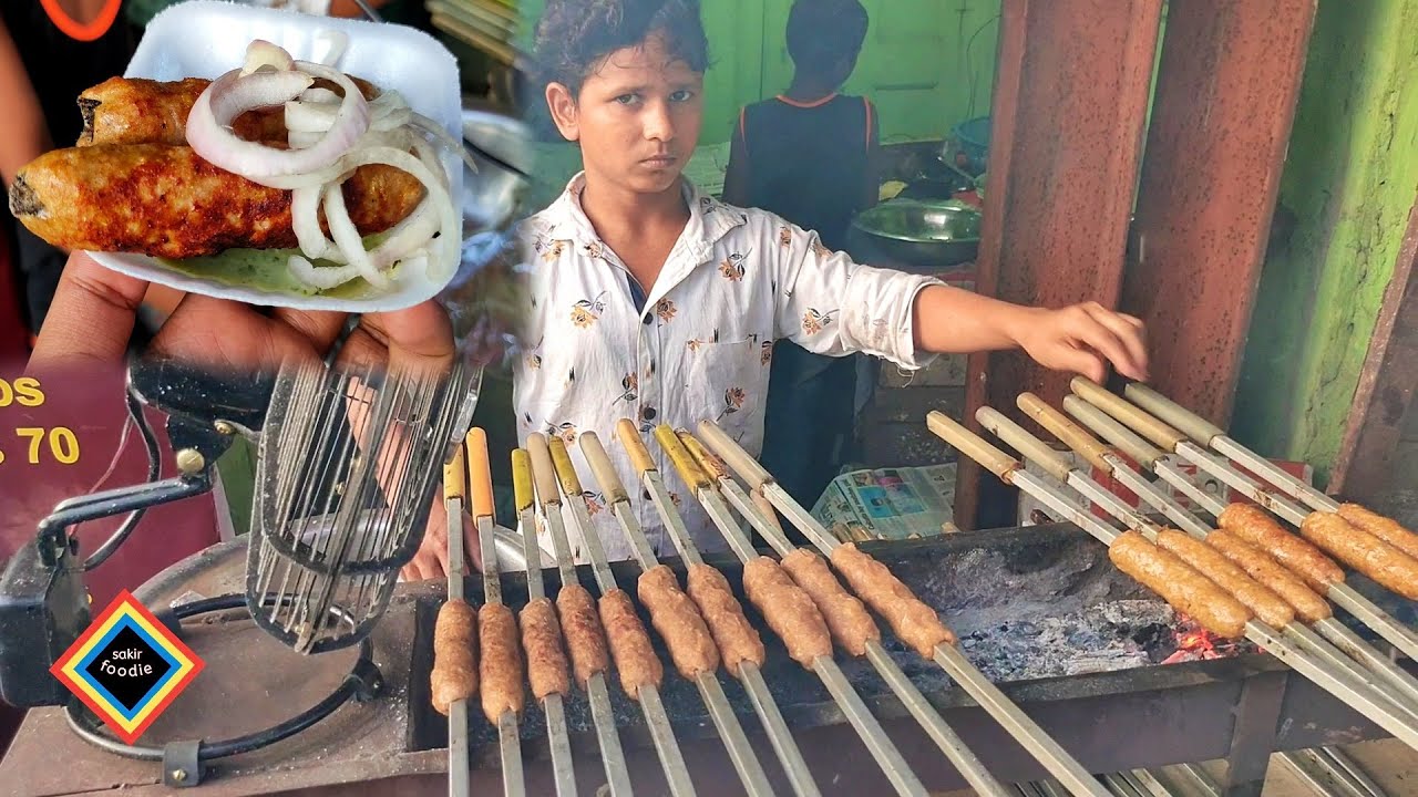 Two little boys selling chicken pyare kabab ️ only 15/- rs | Indian ...
