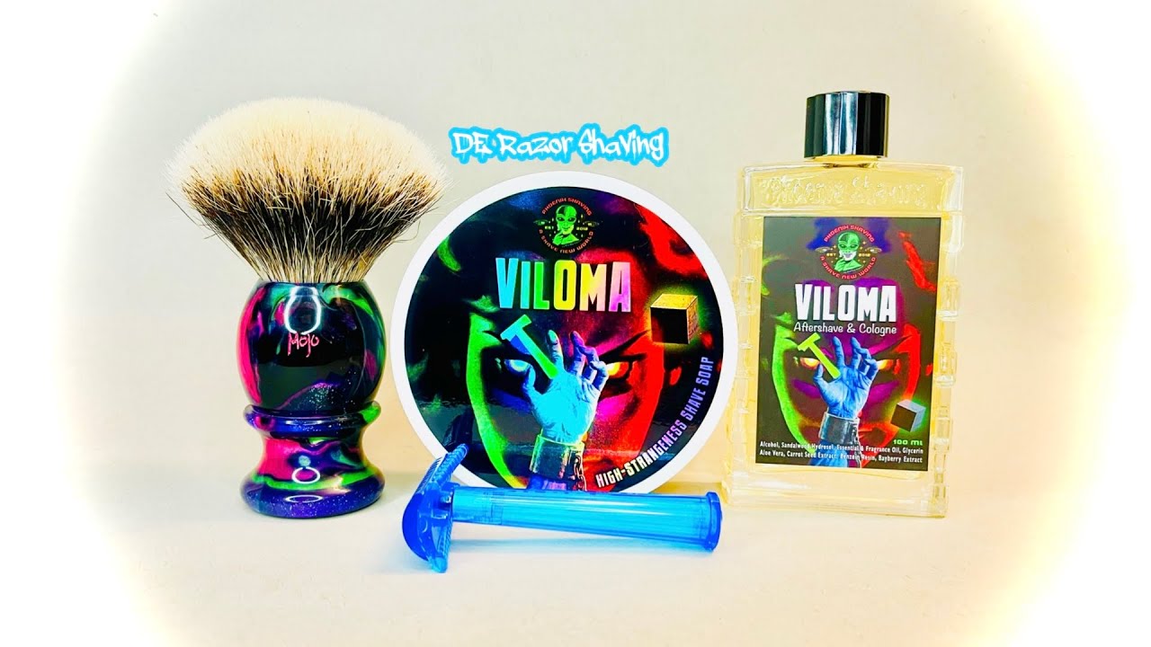 Phoenix Shaving | Viloma~Fasan Blue Ghost Slant Razor~Mojo Handcrafts ...