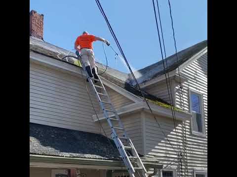 Roof washing xjet - YouTube