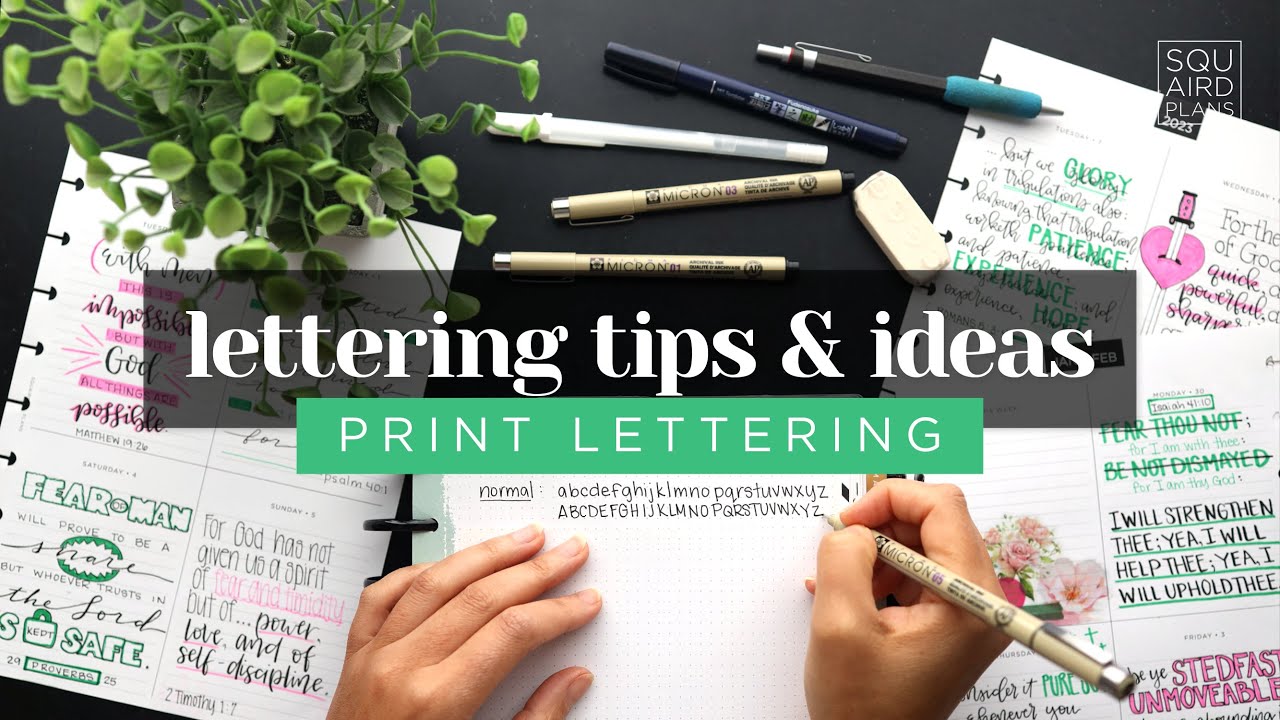 MY TOP HANDWRITING TIPS TO ADD VARIETY TO YOUR PLANNER :: PRINT ...