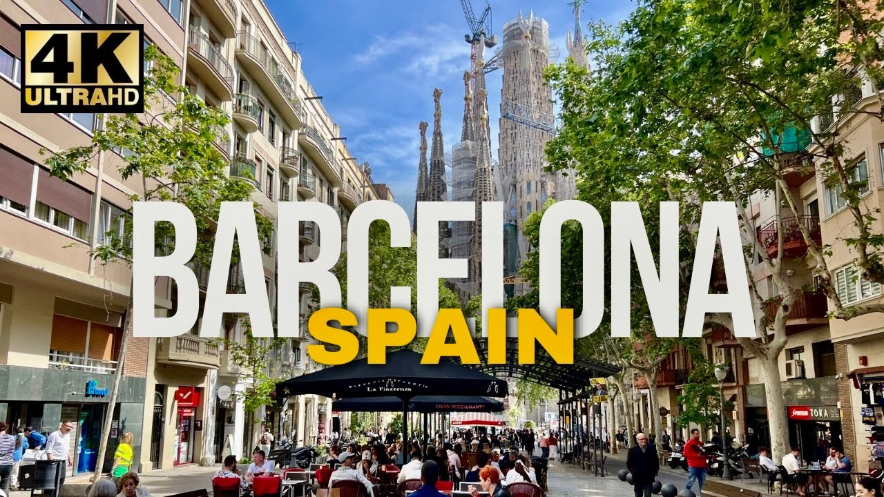 Exploring Barcelona Spain 🇪🇸 A Walking Tour Through the City Center [4K ...