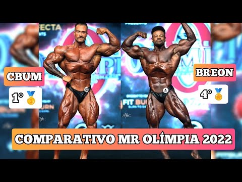 COMPARATIVO CBUM VS BREON COMPARATIVO MR OLÍMPIA 2022! - YouTube