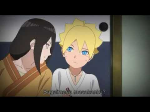 momen boruto mengejek masakan hanabi adik hinata : boruto next generation
