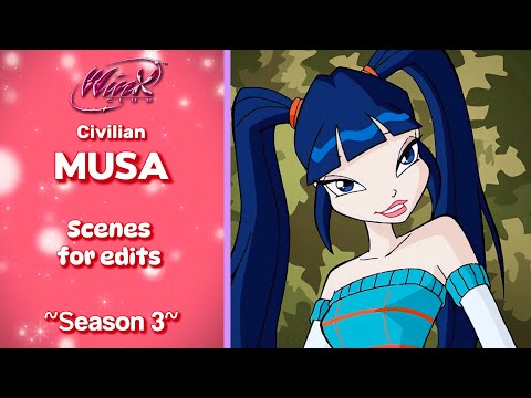 Winx Club | Musa (S3) Civilian Scenes for edits - YouTube